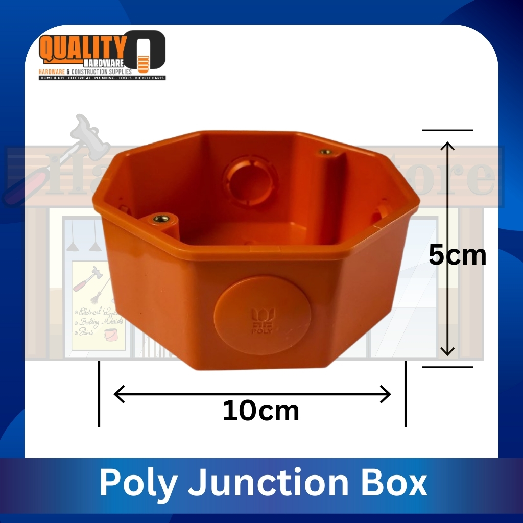 POLY JUNCTION BOX [with minimum order 60pieces per box] - Quality Hardware