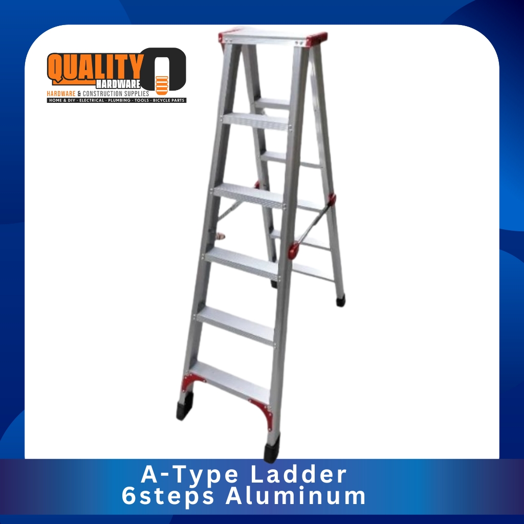 Aluminum ladder 6steps A-type [with minimum order 5pcs] - Quality Hardware