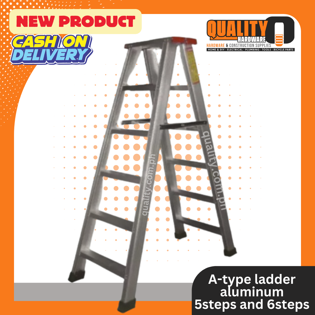 Aluminum ladder 6 steps A-Type ladder [with minimum order 5pieces per ...